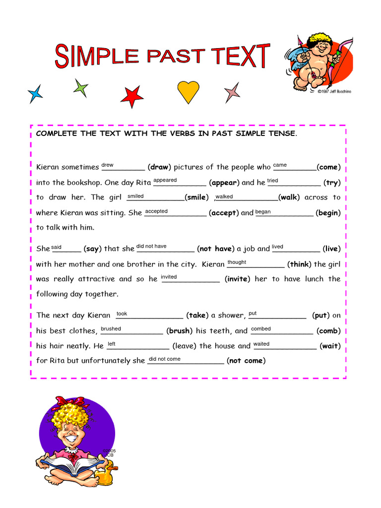 1. SIMPLE PAST HOMEWORK | PDF | Linguistics | Grammar