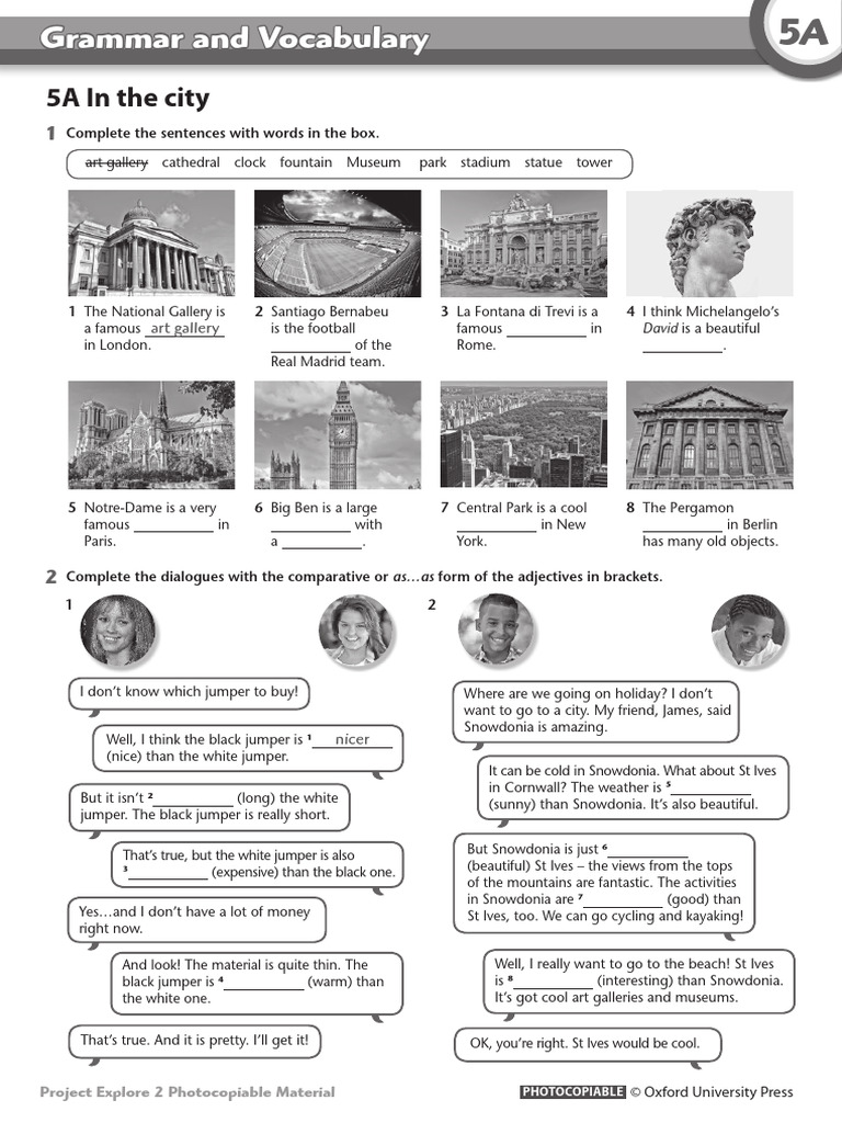 Prex 2 Photocopiable Worksheets Unit 5 Pdf Lake District