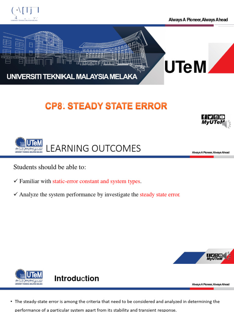 Steady-State Error Analysis Guide | PDF | Steady State | Mechanics
