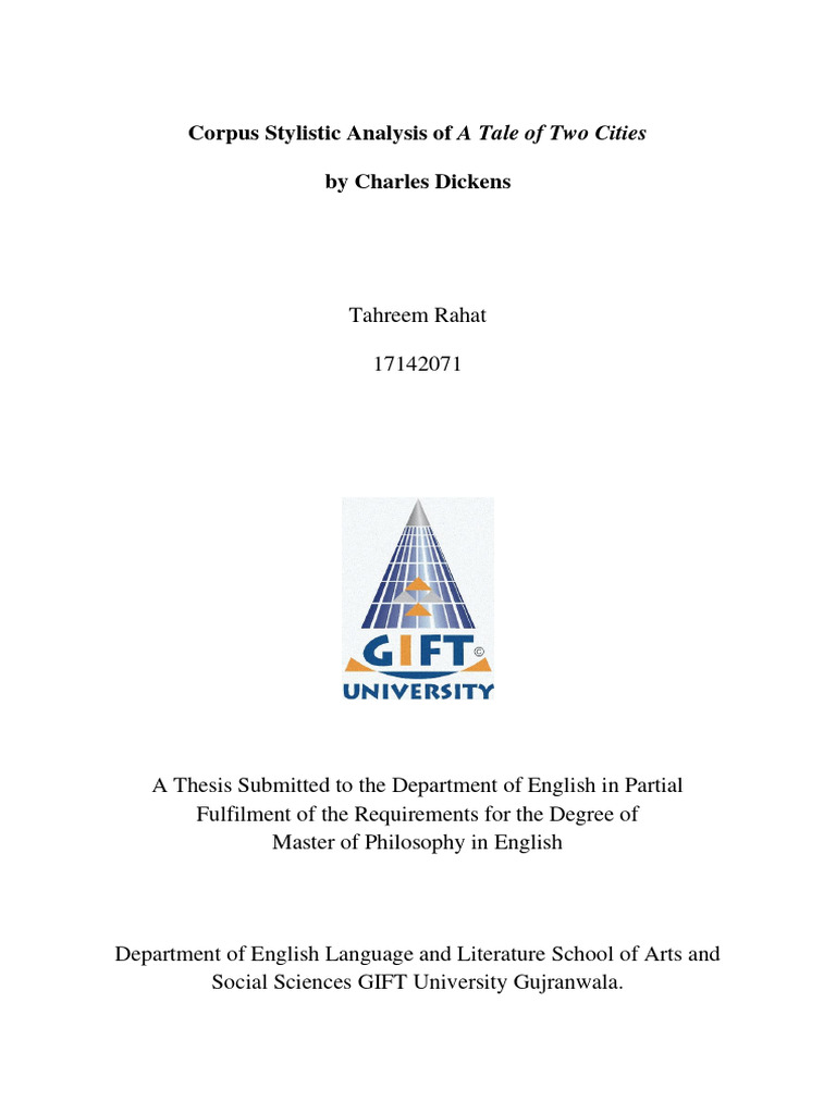 Corpus Stylistics Analysis of A Tale of | PDF | Analysis | A Tale Of ...