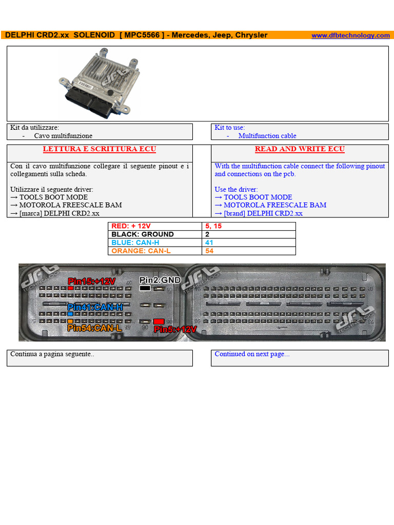Bam MPC5566 Delphi CRD2 Solenoid Mercedes | PDF