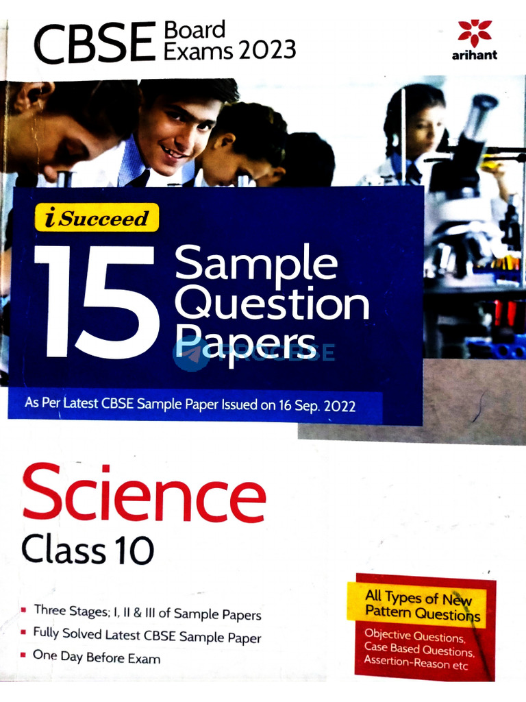 Arihant Class 10 Science SQP | PDF | Social Science