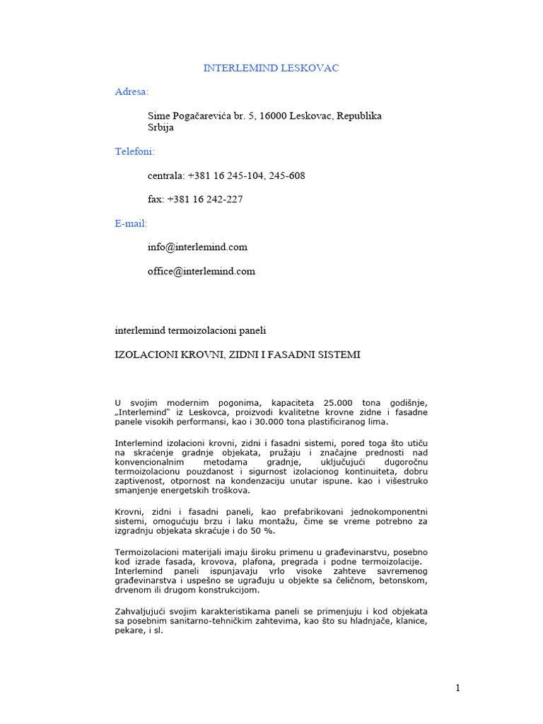 Interlemind Leskovac | PDF