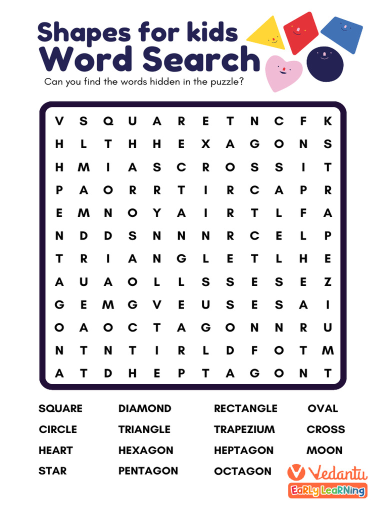 VEL_Shapes Word Search | PDF