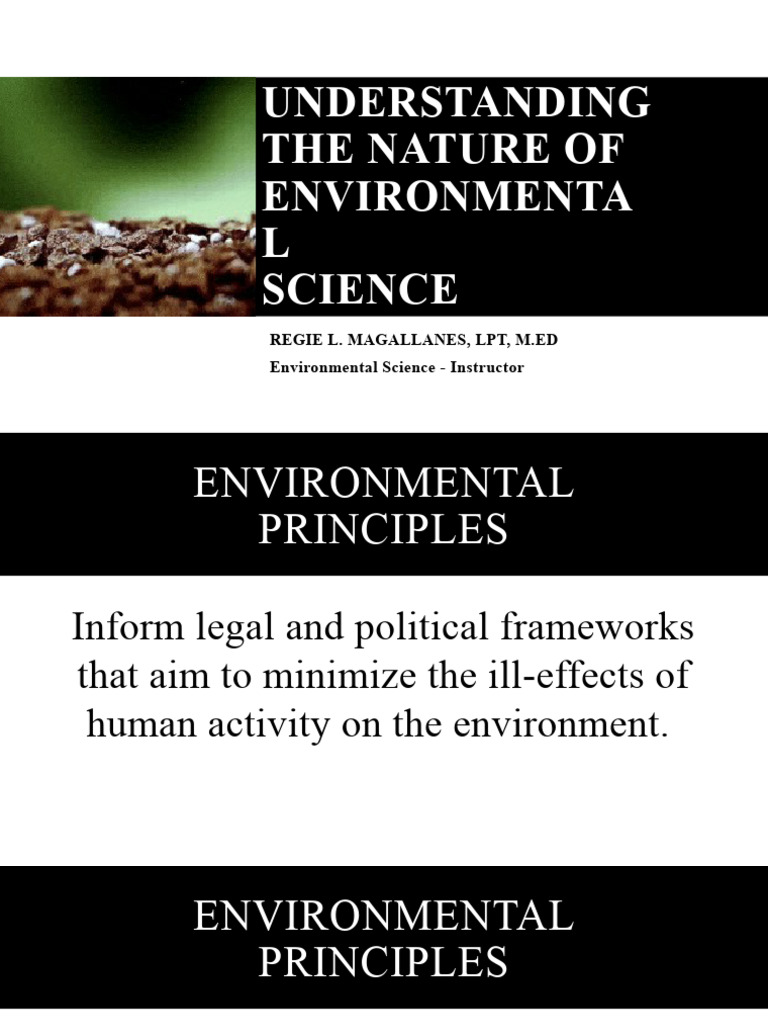 Seven Principles of Environmental Science | PDF | Environmental Ethics ...
