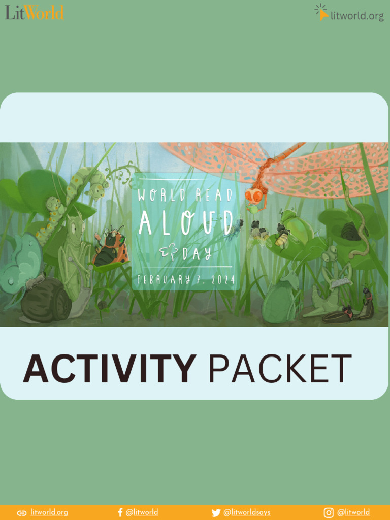 2024 World Read Aloud Day - Activity Pack | PDF | Storytelling | Experience