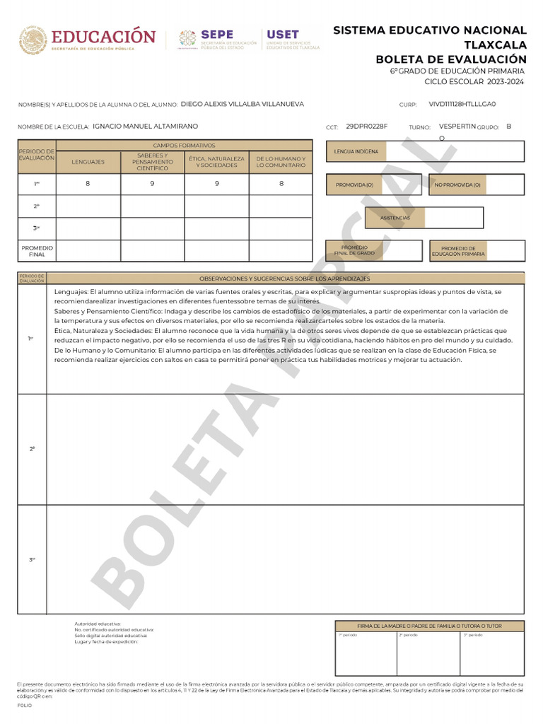 Boletas Sexto 2023 | PDF | Naturaleza | Sociedad