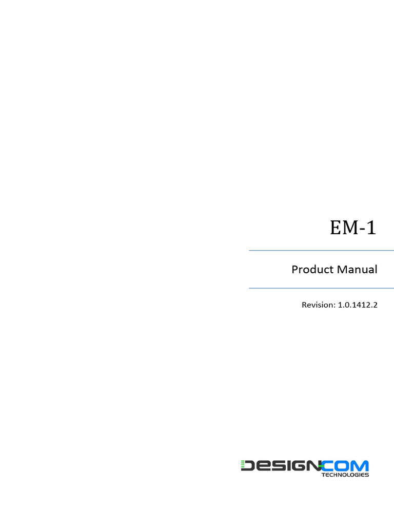 EM-1 Manual | PDF | Telephone | Microphone
