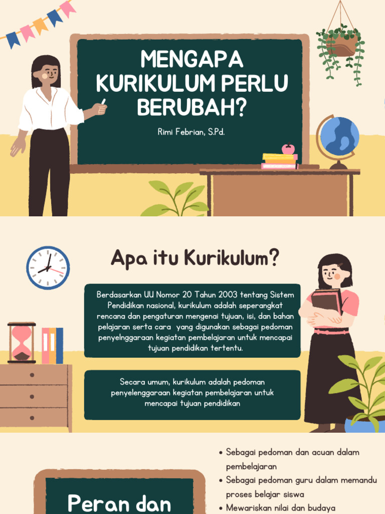 Pentingnya Perubahan Kurikulum Pendidikan | PDF