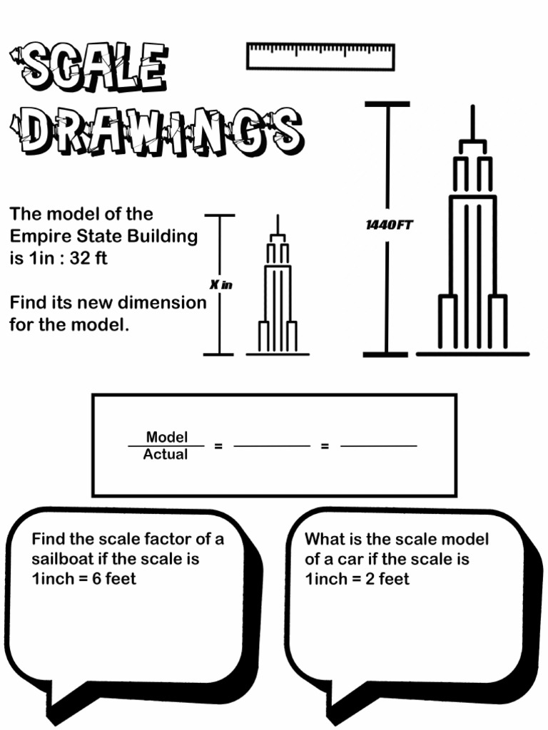 ScaleDrawingandScaleFactorDoddleNotes 1 | PDF