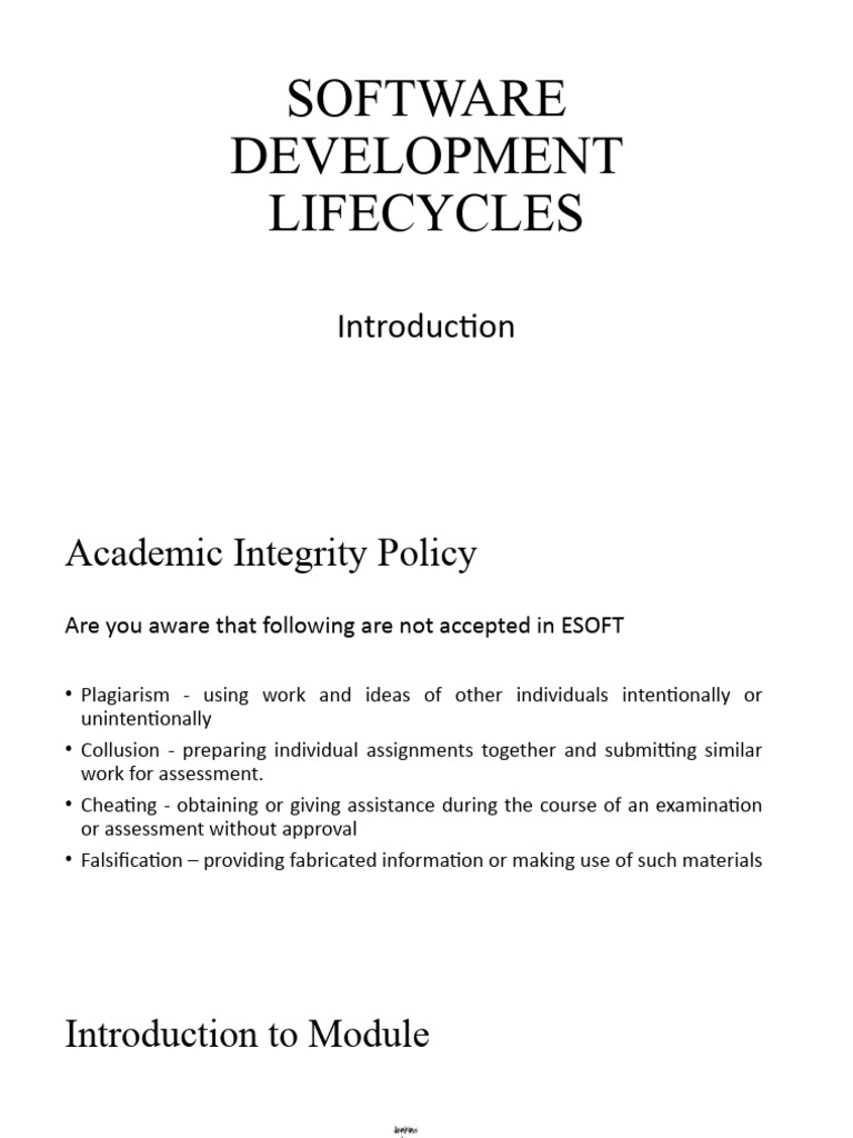 Sdlc Lecture 1 Pdf Software Development Process Software