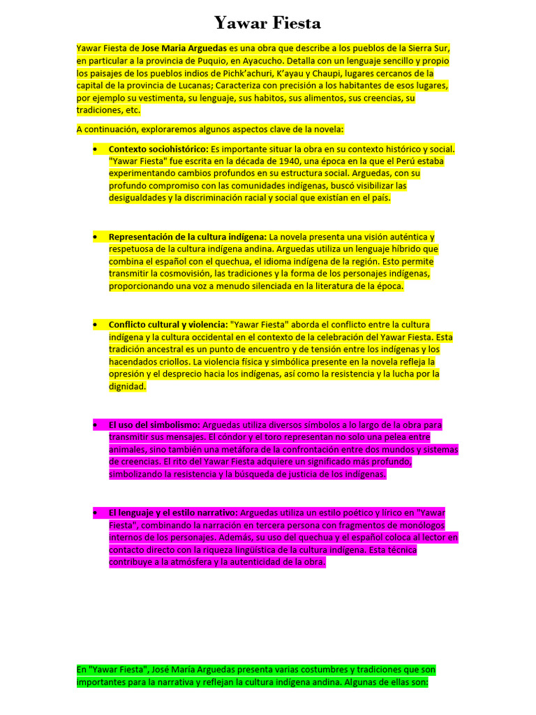Yawar Fiesta | PDF