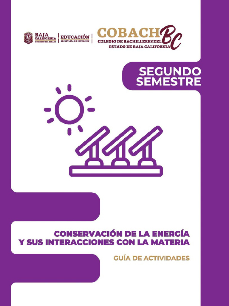 Guía Conservación de La Energía y Sus Interacciones Con La Materia ... Guía Conservación de La Energía y Sus Interacciones Con La Materia ...