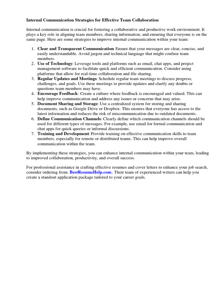 Internal Cover Letter Format | PDF | Résumé | Communication