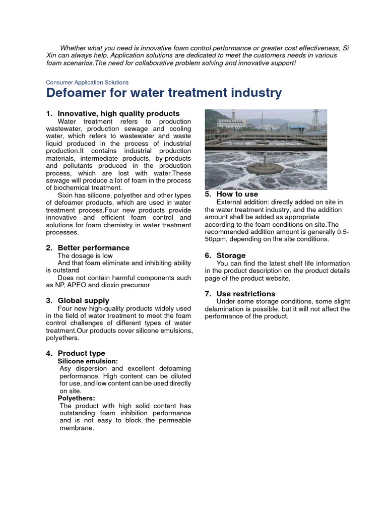 Application Guide For Water Treatment | PDF | Ph | Water Treatment