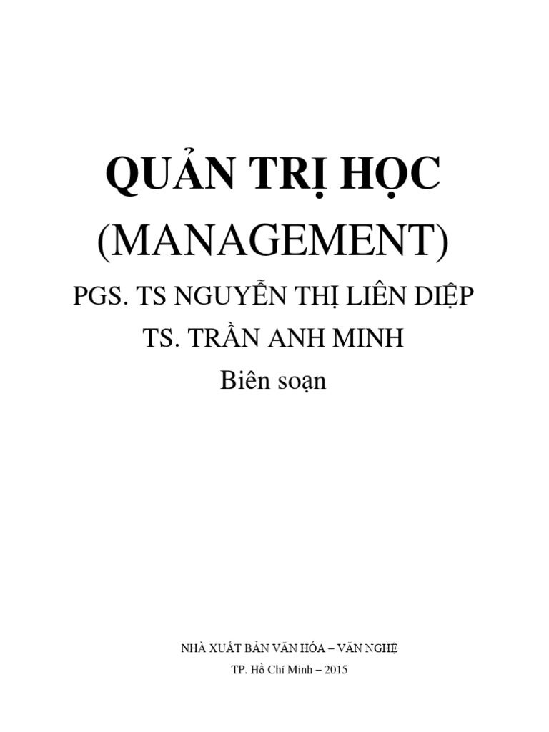 Giáo Trình Quản Trị Học - Ntld | PDF