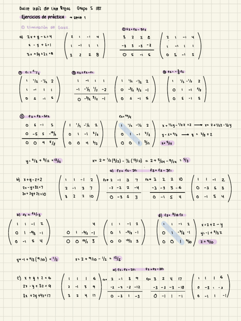 Ejercicios Resueltos Álgebra Lineal | PDF