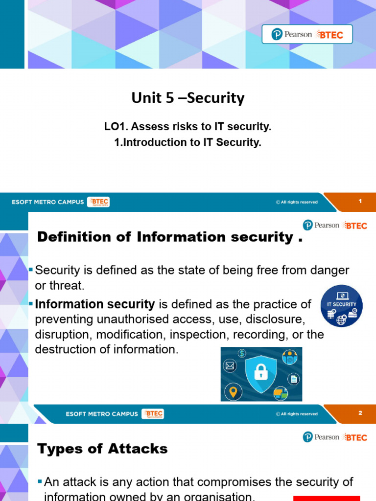 IT Security: Risks, Attacks, and Solutions | PDF | Information Security | Encryption
