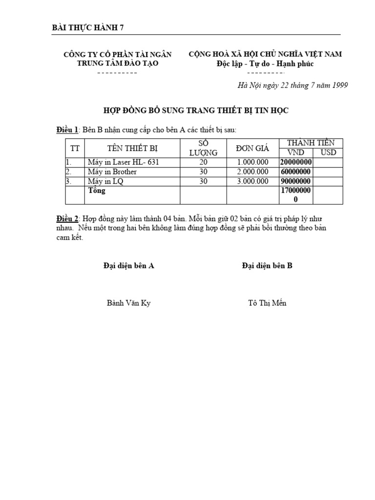 Bai Thuc Hanh Buoi 3 | PDF