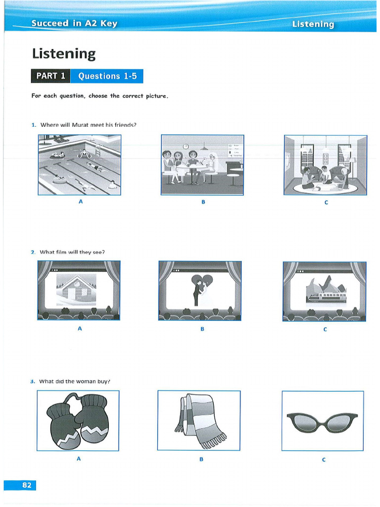 Lis-Test 6 - Succeed Ket | PDF