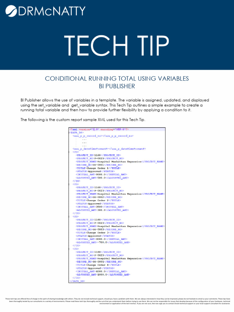 Conditional Running Total Using Variables Pdf Variable Computer Science Computer Data