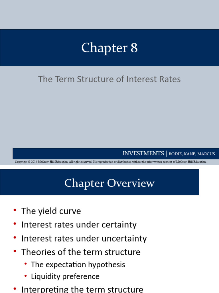 Chapter 8 - The Term Structure of Interest Rate | Download Free PDF | Yield Curve | Yield (Finance)