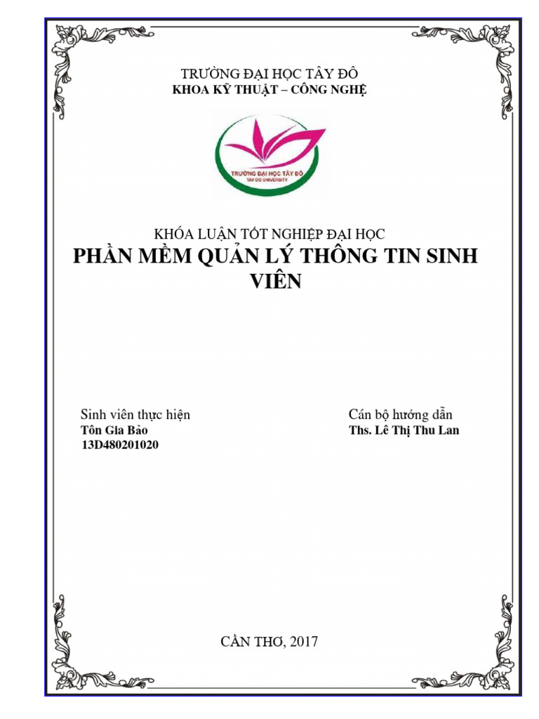 02-Quanlythongtinsinhvien | PDF