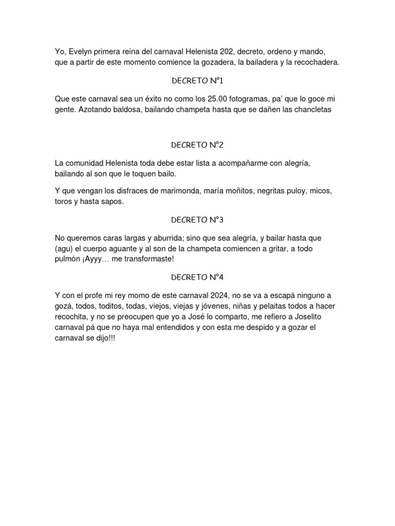 Bando 2024 | PDF | Carnaval