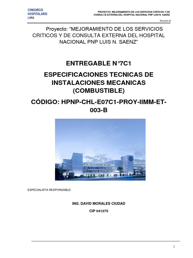 HPNP CHL E07c 1 Proy Iimm (GLP) Et 003 B | PDF | Cobre | Tubería ...