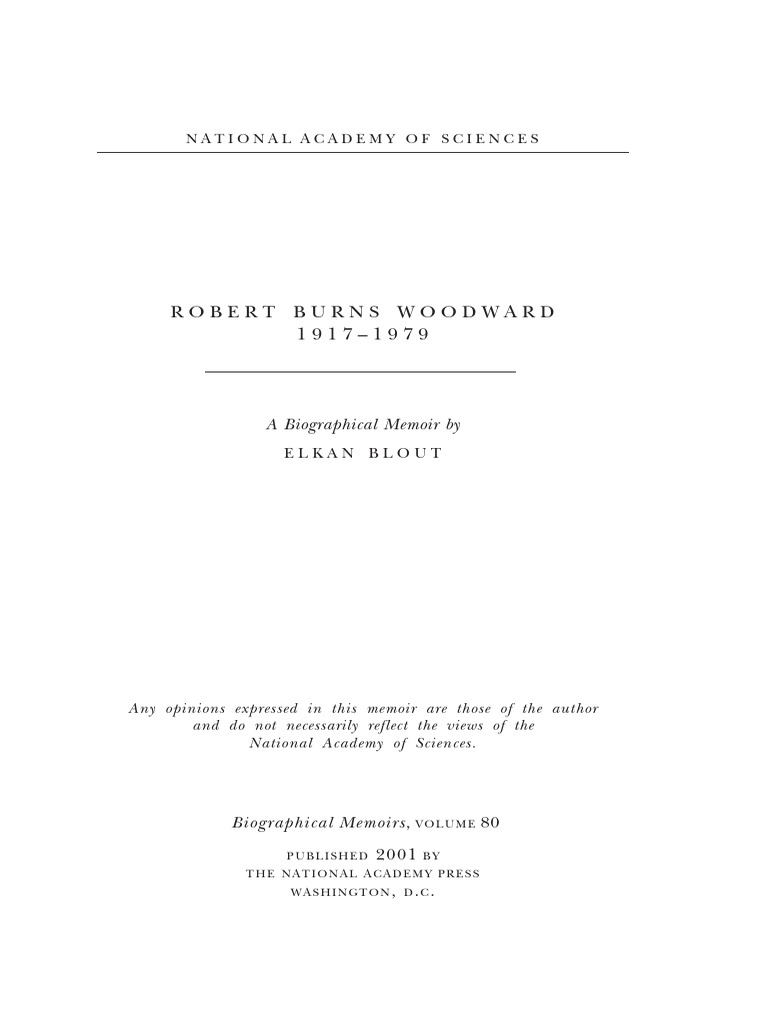 Chemist Robert Woodward's Legacy | PDF | Chemistry | Organic Chemistry