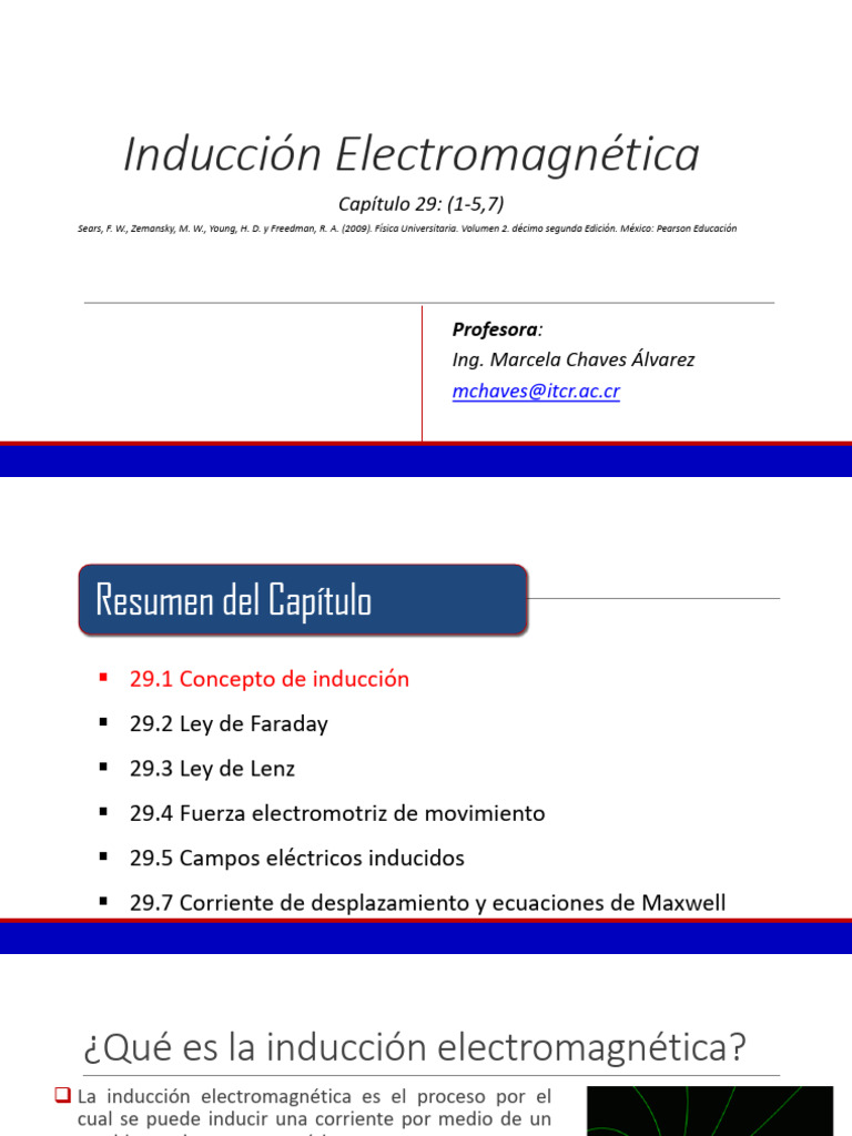 Cp29 Inducción Electromagnetica | PDF | Inducción electromagnética | Corriente eléctrica