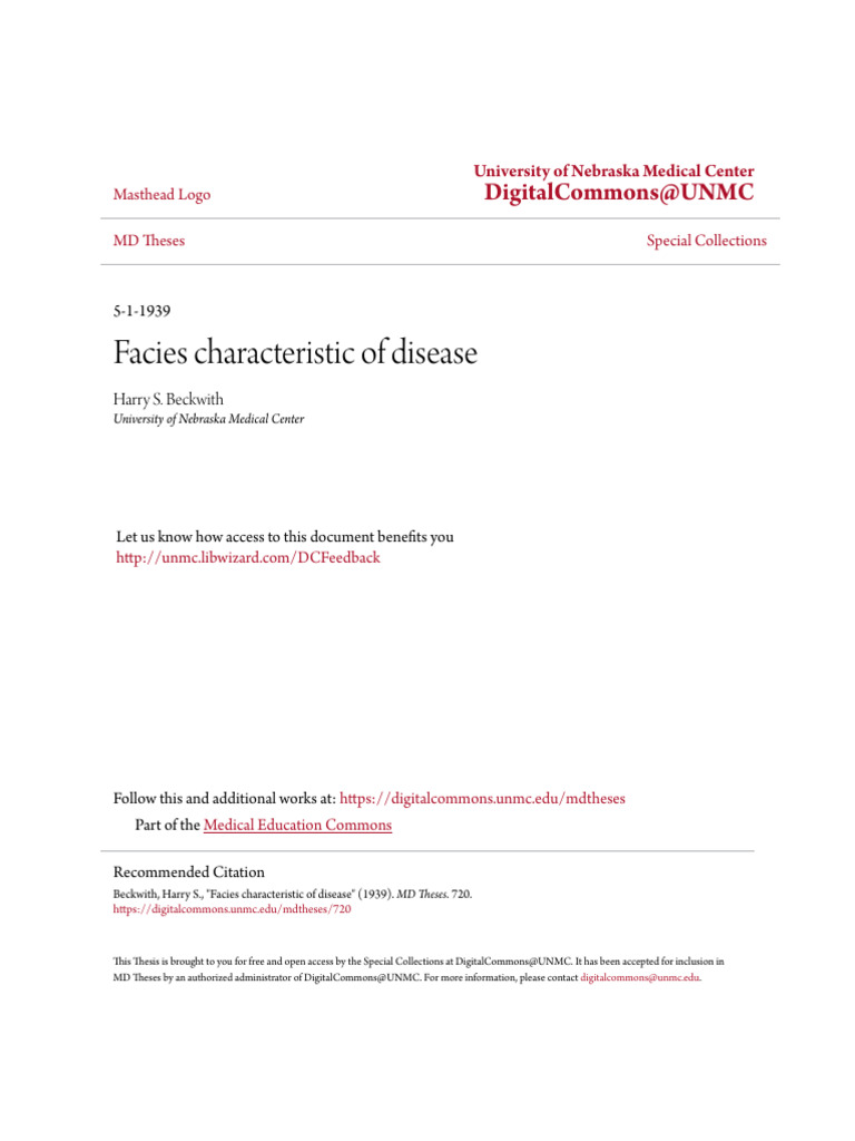 Facies Characteristic of Disease | PDF | Human Nose | Face
