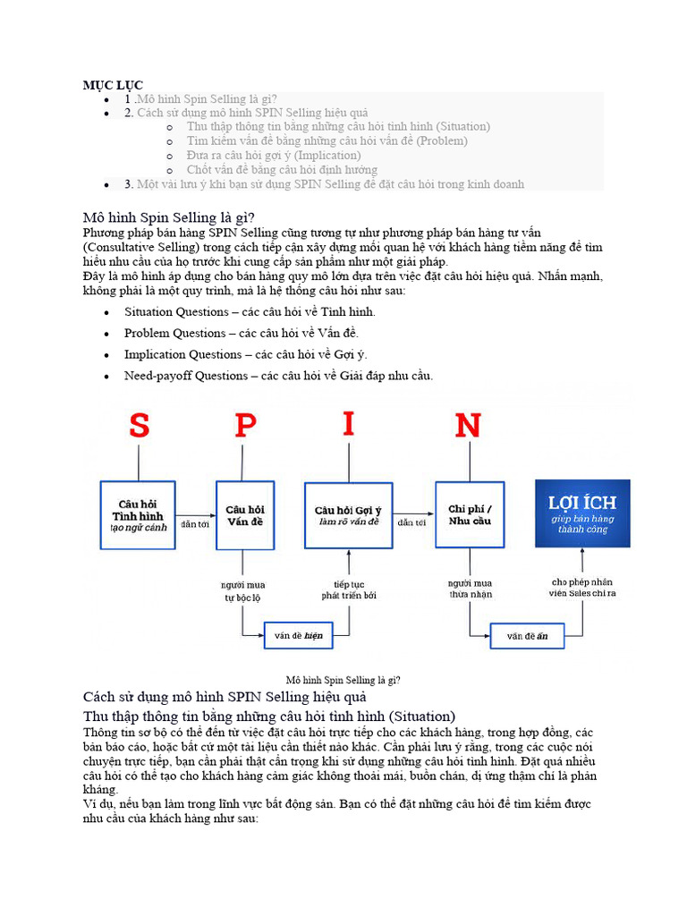 Mô Hình SPIN | PDF