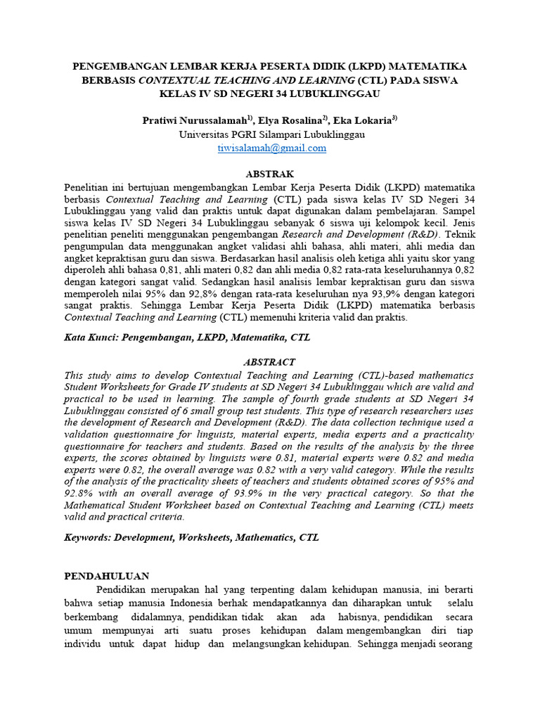 Artikel Skripsi Pratiwi Nurussalamah REVISI | PDF