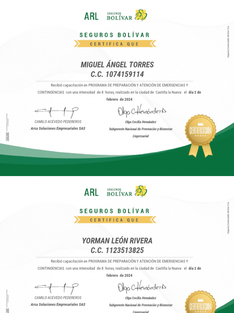 CERTIFICADOS MTZ VD | PDF | Hogar y jardín | Tecnología e ingeniería