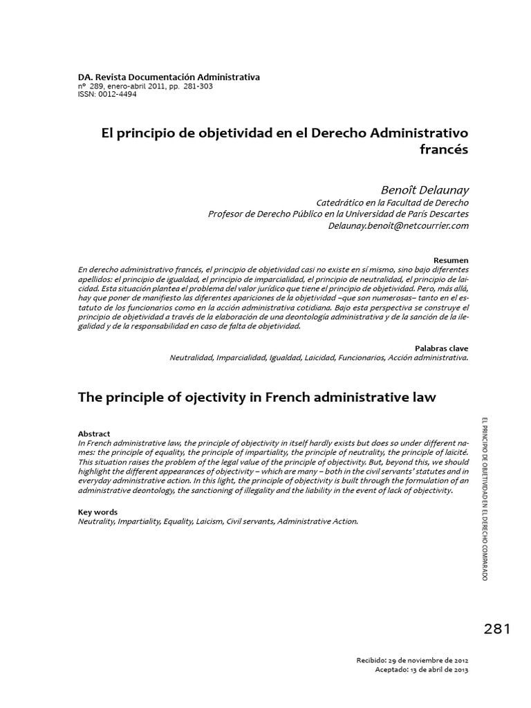 El Principio de Objetividad UCMC | PDF | Objetividad (filosofía) | Juez