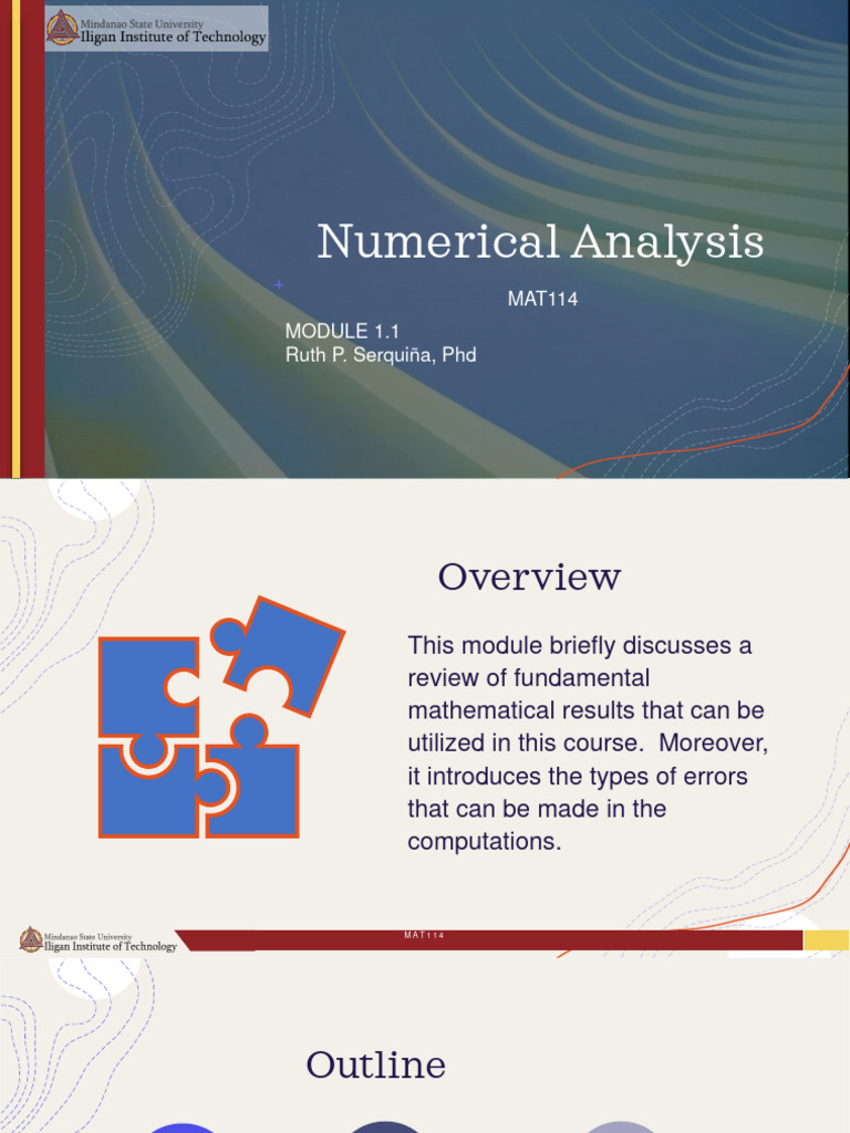 Mat114 1.1 | PDF | Numerical Analysis | Mathematics