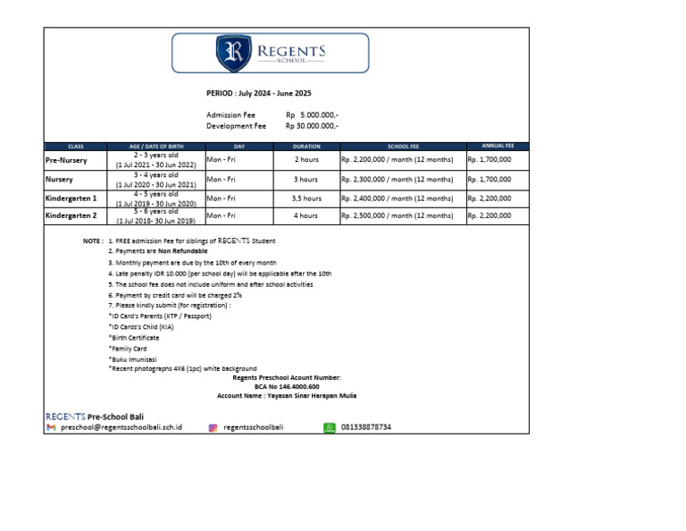 Price List 2024-2025 | PDF