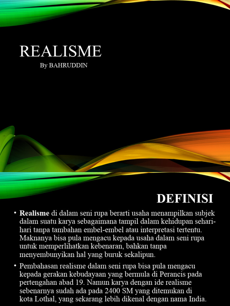 Realisme dalam Seni Rupa | PDF | Klasik