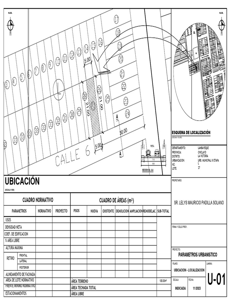 Proyecto Urbanístico en Chiclayo, Lambayeque | PDF