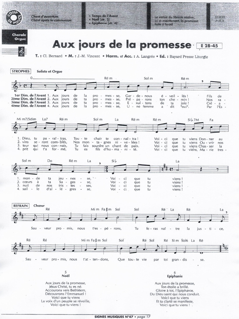 Aux Jours de La Promesse | PDF