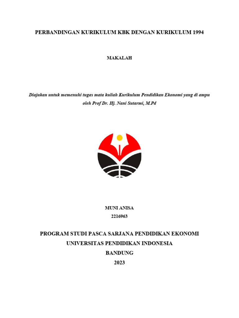 Perbandingan Kurikulum | PDF | Sains & Matematika