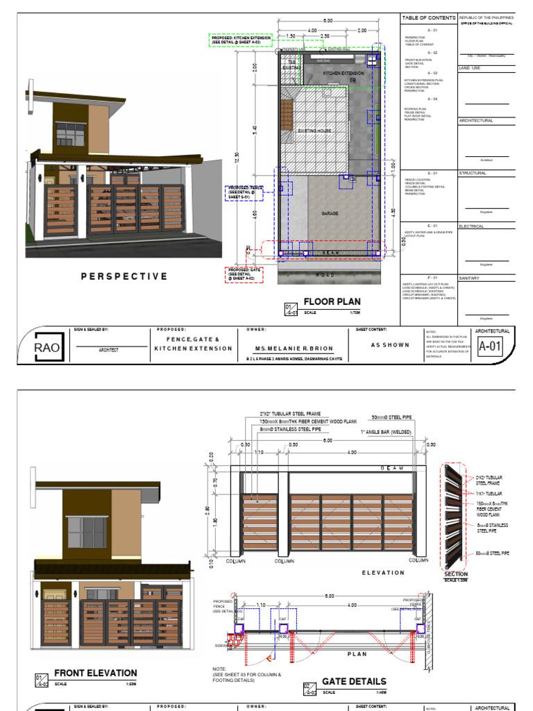 Amaris Gate Fence Kitchen Proposal Ms. Brion | PDF | Column ...