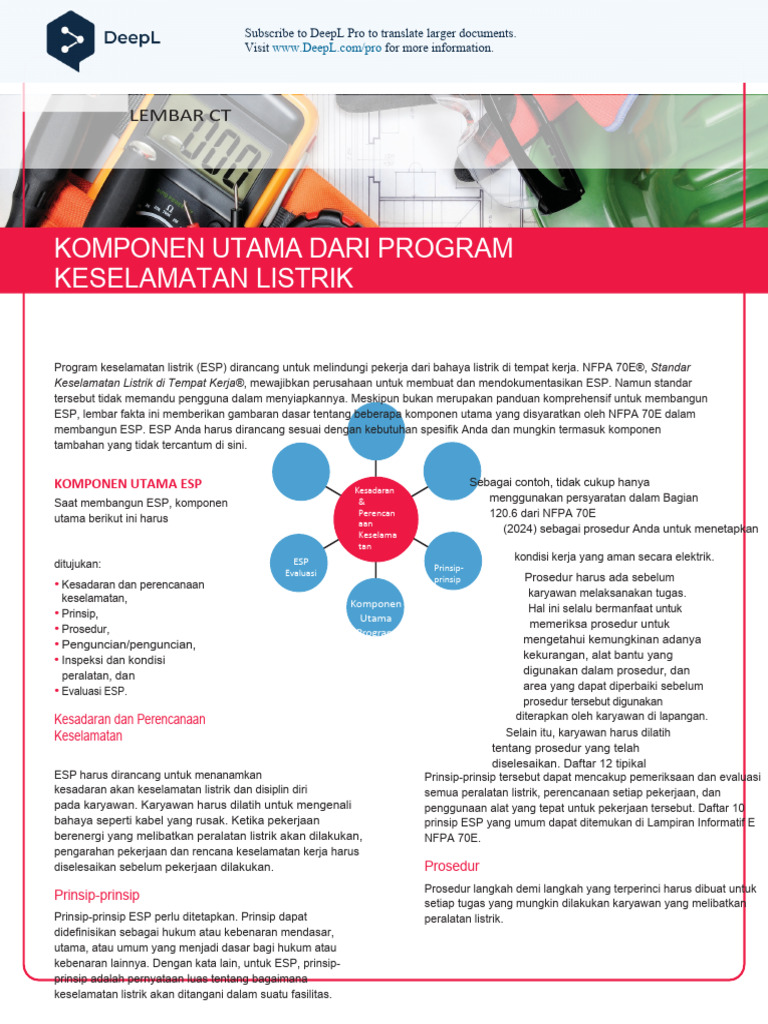 Key Components of An ESP - Fact Sheet Id | PDF