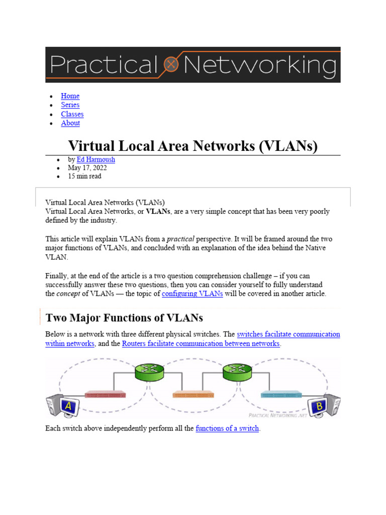 Vlanss | PDF | Network Switch | Network Topology