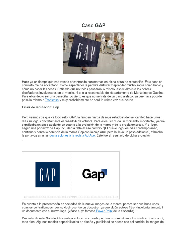Caso GAP | PDF