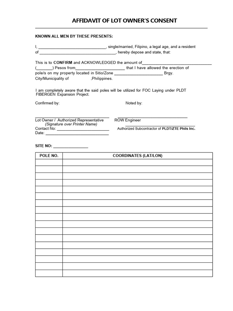 ALOC FORM - With Payment | PDF