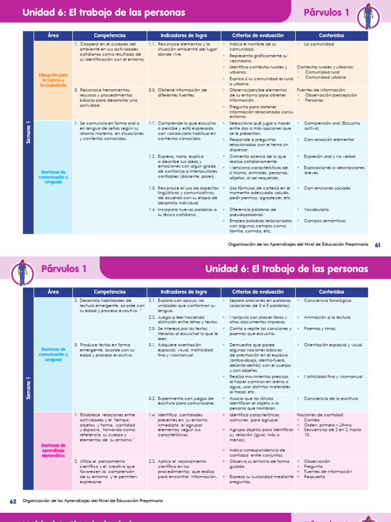 Organización P1 - U6 | PDF | Léxico | Comunicación