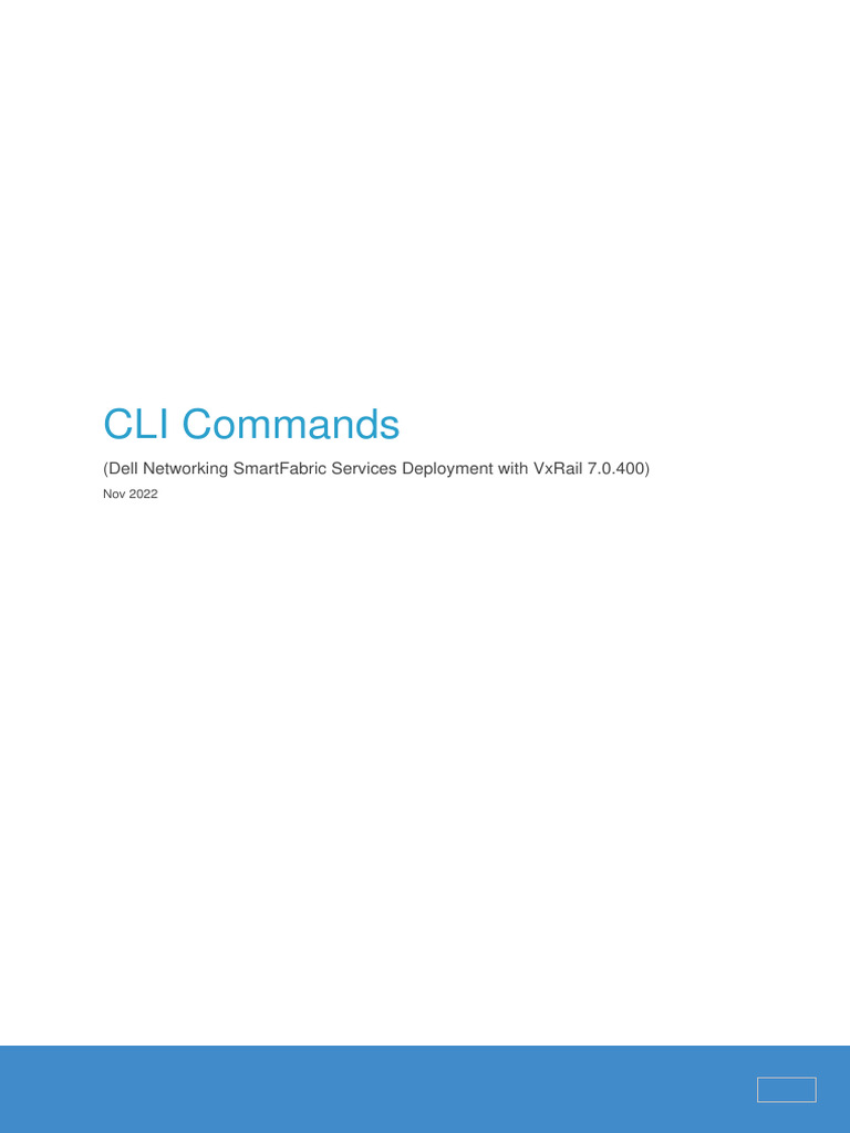 CLI Commands | Download Free PDF | Command Line Interface | Networking ...