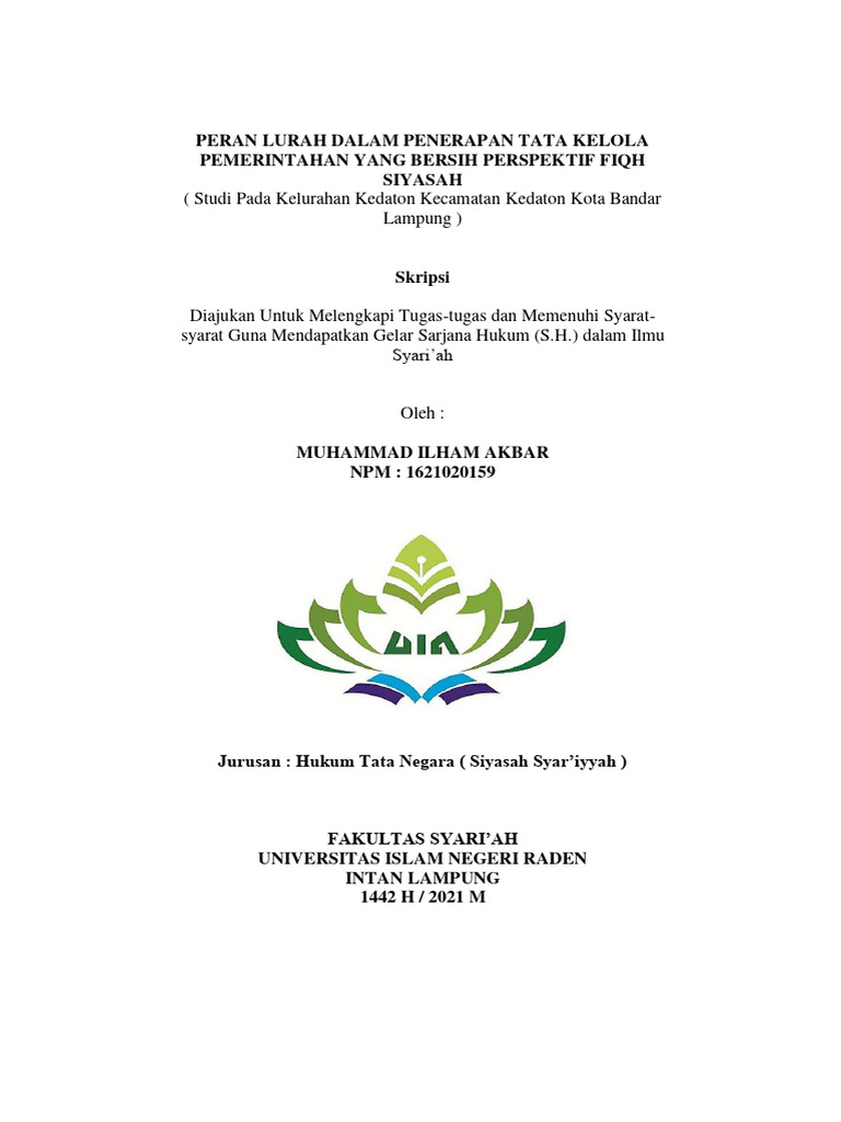 Cover Bab 1, Bab 2 Dapus | PDF